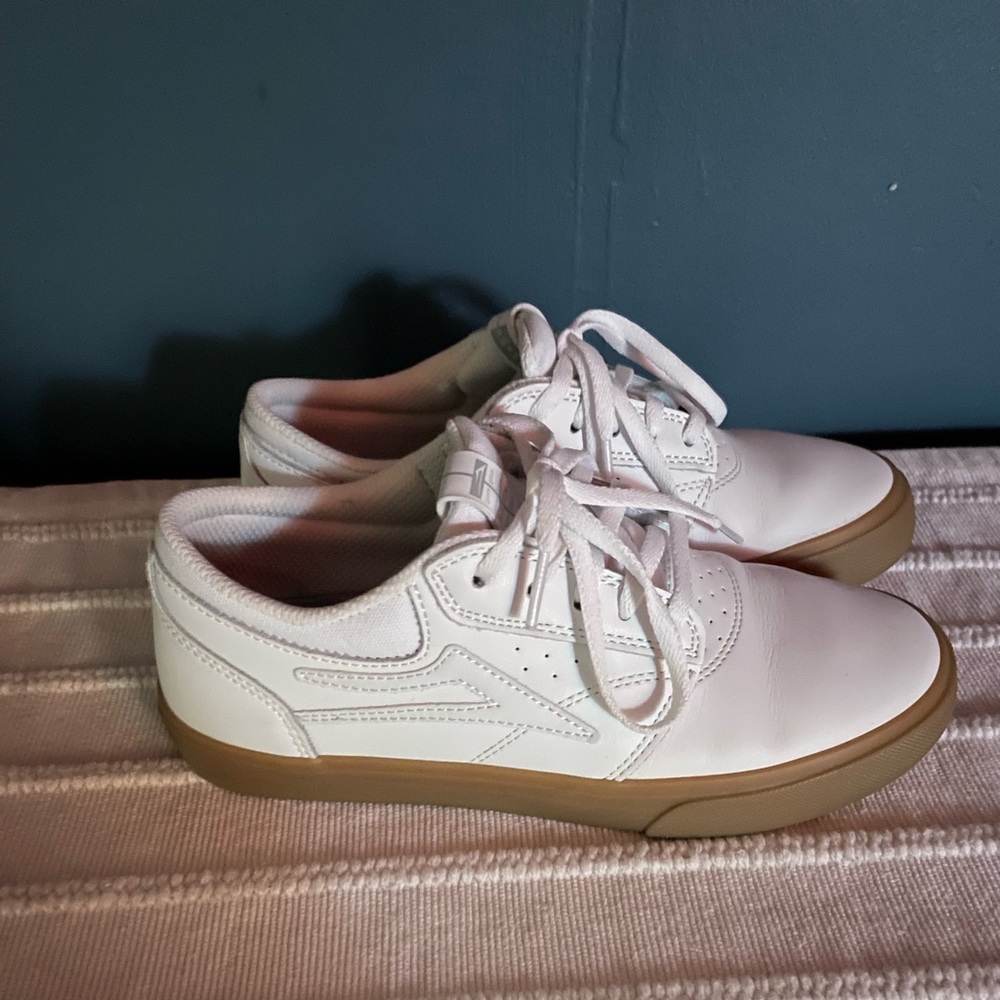 Lakai Griffin White Leather Shoes - Gem